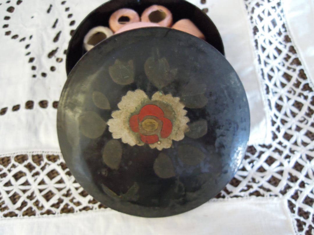Vintage Sewing Box/japanese Lacquered Box/japanese Sew Box/hand ...