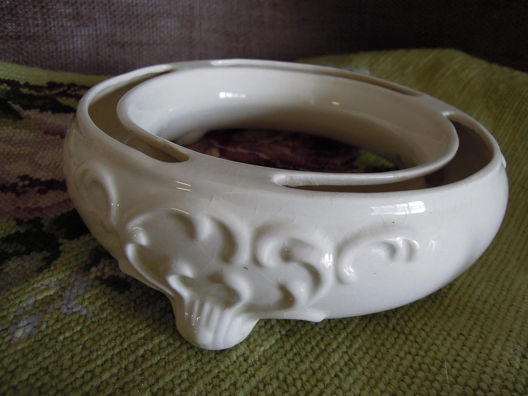Vintage Goebel Porcelain Flower Frog - West Germany Floral Design - Etsy
