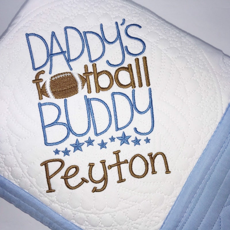 Football Baby Quilt - Etsy