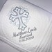 Personalized Baby Baptism/christening/cross Baby Quilt, Personalized ...