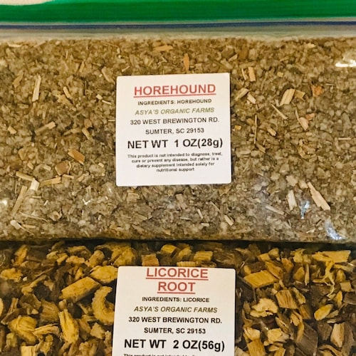 Organic Horehound Leaf Tea 1 Oz Organic Licorice Root Tea 2 - Etsy
