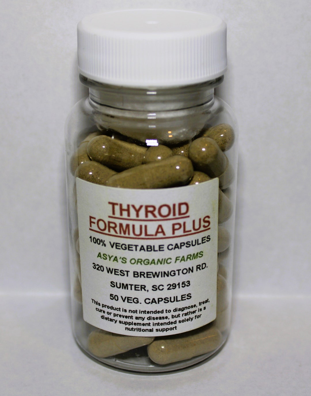 Thyroid Formula Plus 50 500mg Vegan Capsules + Free Shipping - Etsy