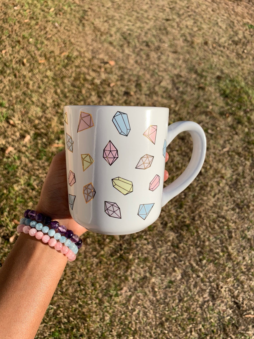Custom Crystal Mug | Crystal and Stones - Etsy