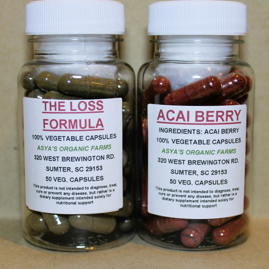 The Loss Formula Combo #1 Vegan Capsules With Acai Berry + Free ...