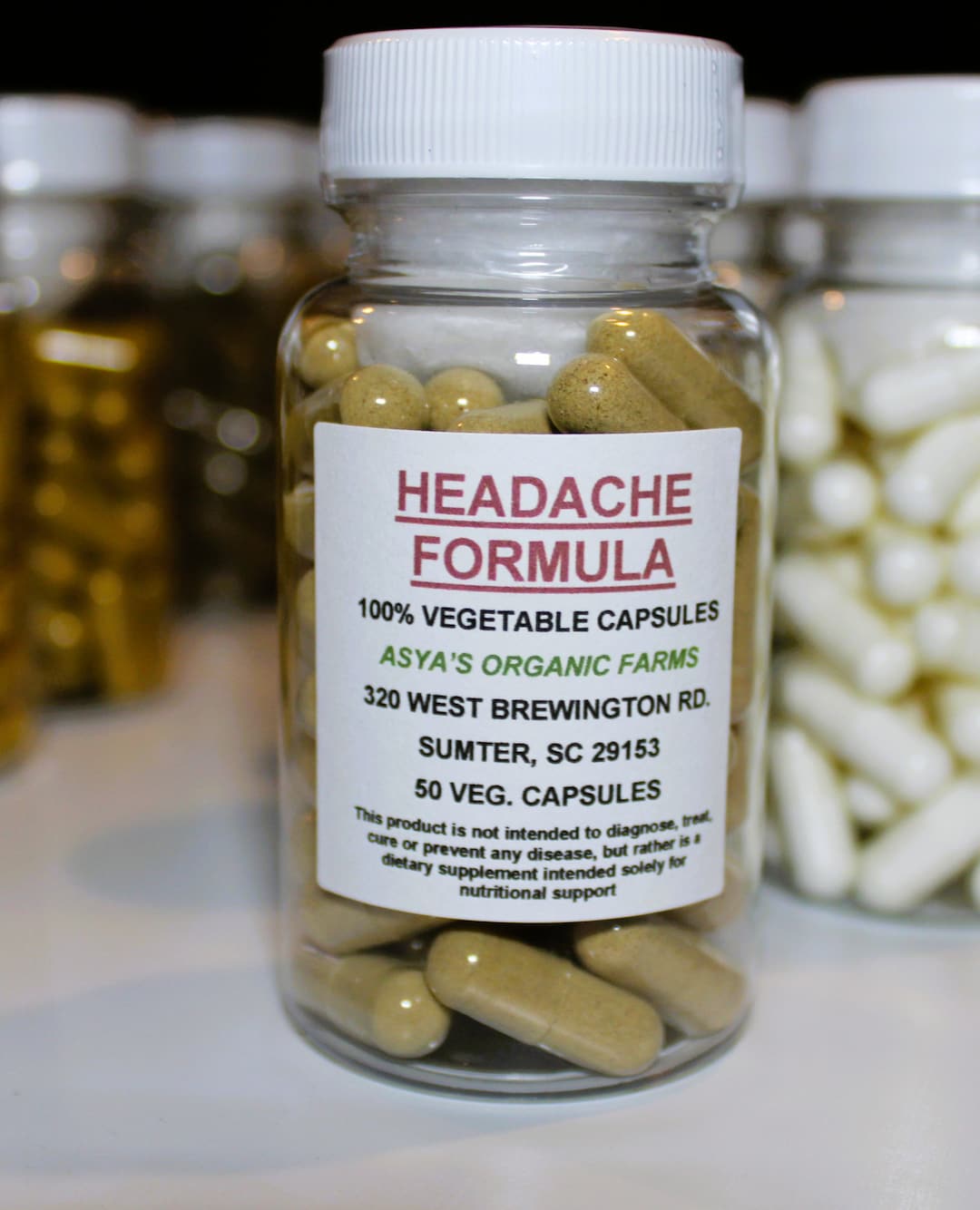 Headache Formula 50 500mg Veg.caps - Etsy