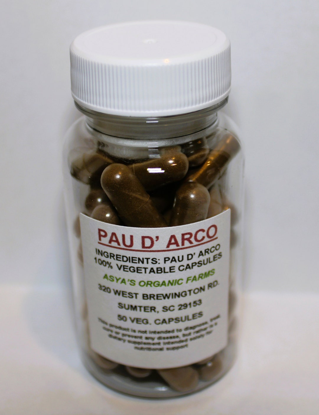 Pau D’arco 50 500mg Vegan Capsules + Free Shipping - Etsy