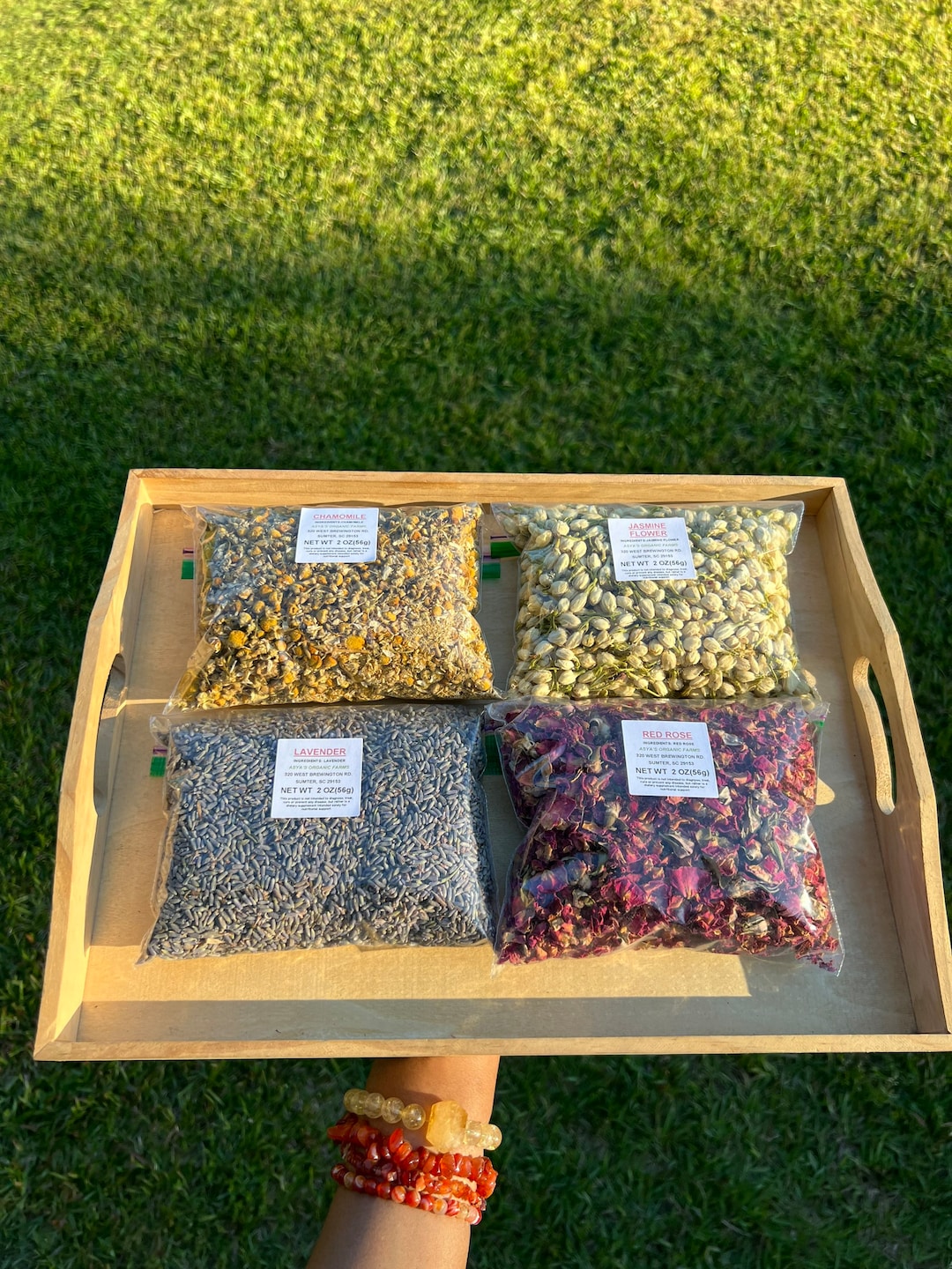 Floral Tea Set 2oz | Organic Chamomile Tea/flowers | Organic Jasmine ...