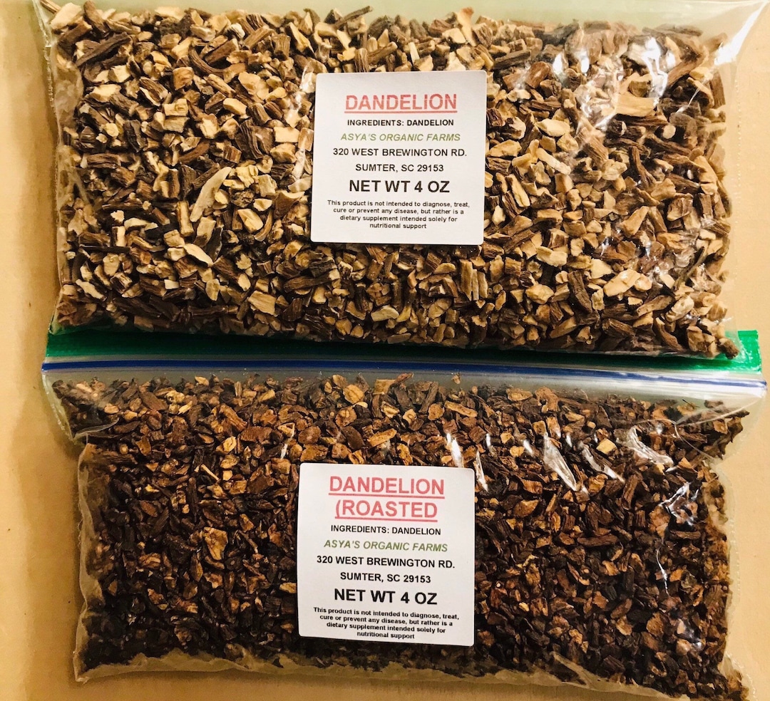 Organic Dandelion Root 4 Oz Tea Set - Etsy