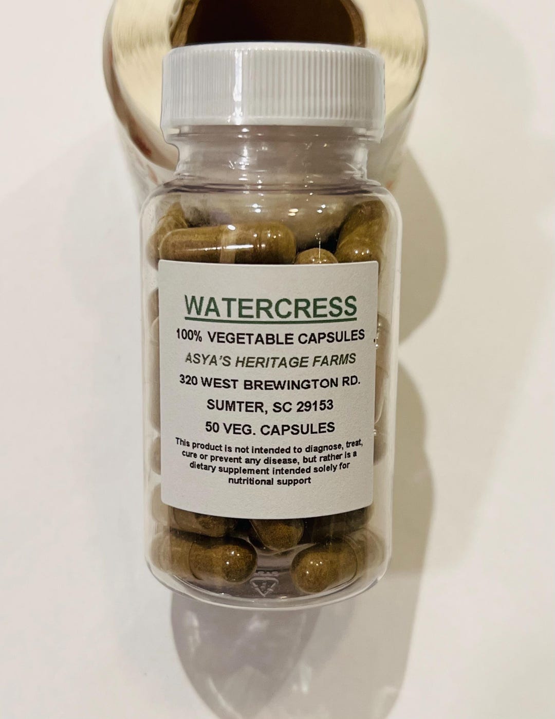 Watercress 50 500mg Vegan Capsules + Free Shipping - Etsy