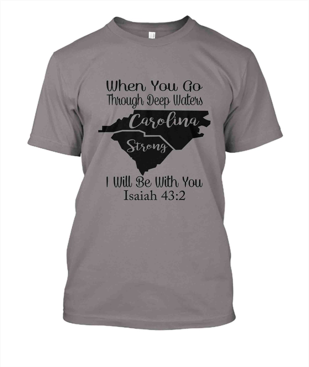 Carolina Strong With Black Tshirt - Etsy