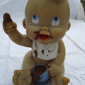 Très drôle POUET ancien 1962 LAFLEX France Bébé au chocolat , en très ...