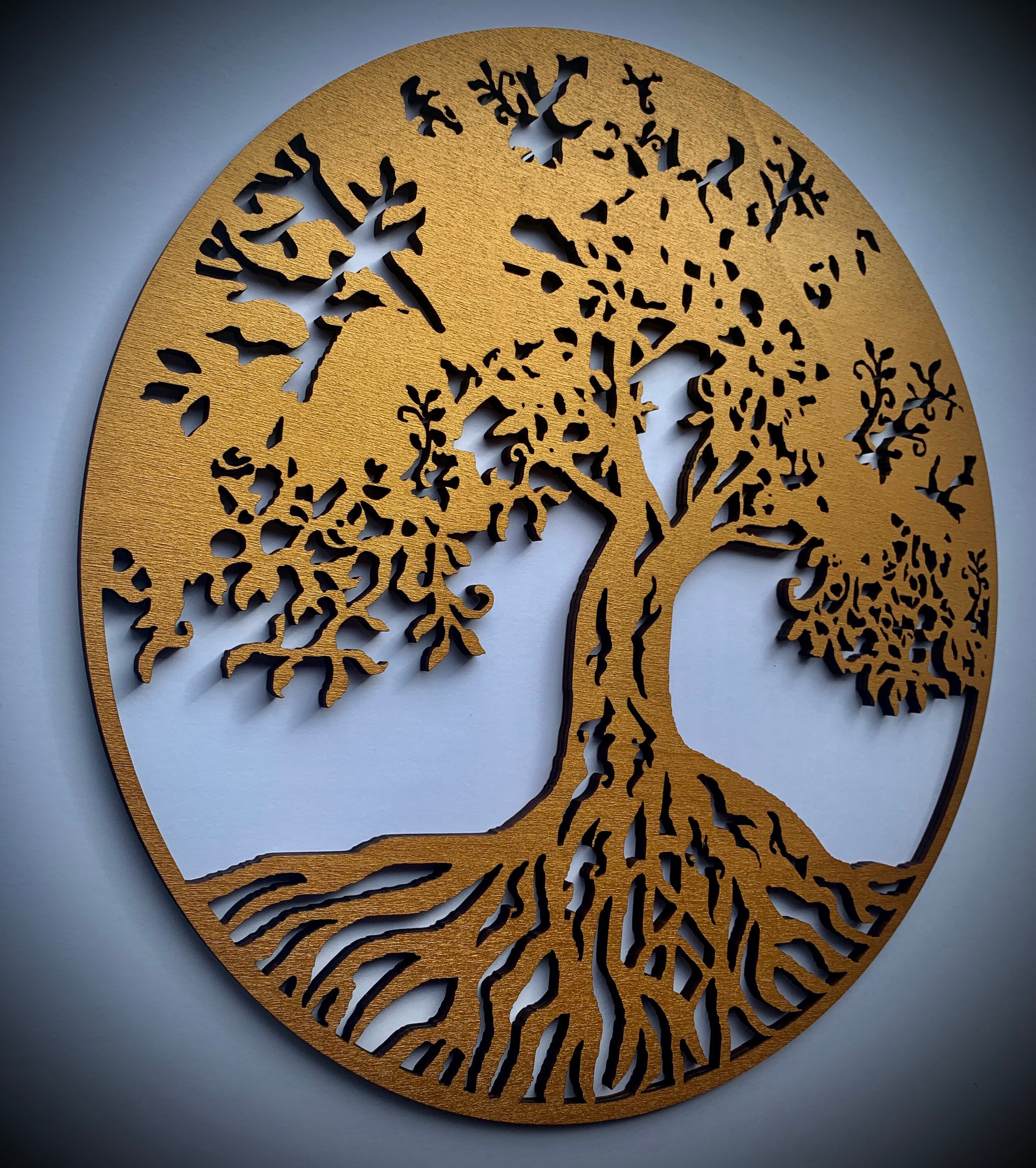 Wooden Tree of Life Wall Art: Openwork Family Decor - Etsy UK
