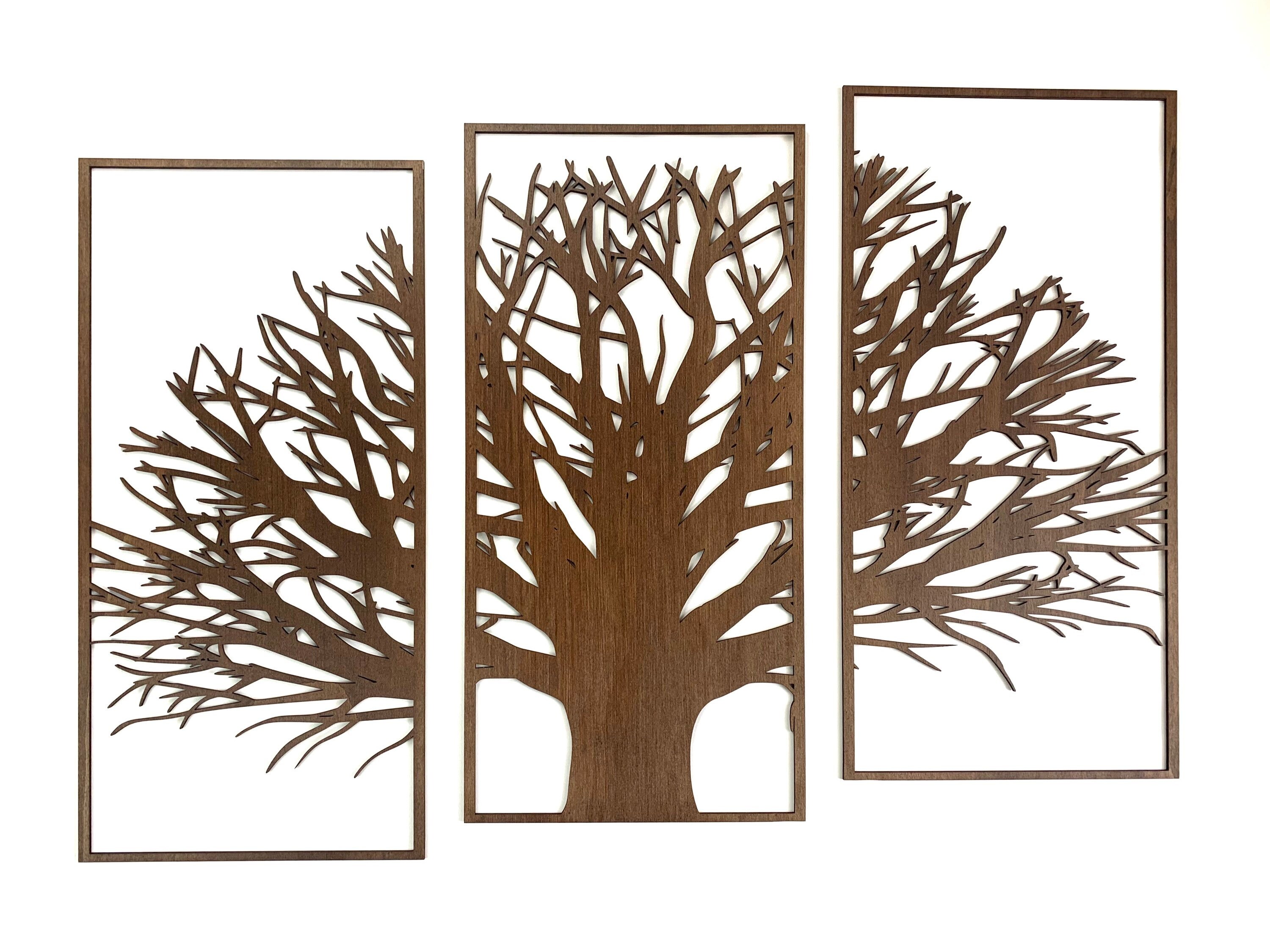 Large Tree of Life 3D Wall Art Wood Art Decor Picture Openwork - Etsy UK