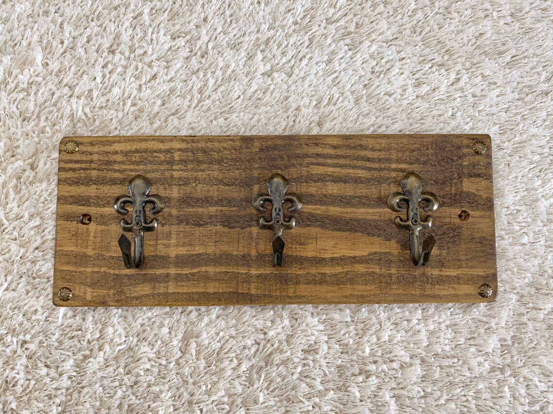 Handmade Key Holder Hook Rack Reclaimed Wood Rustic Farmhouse - Etsy UK