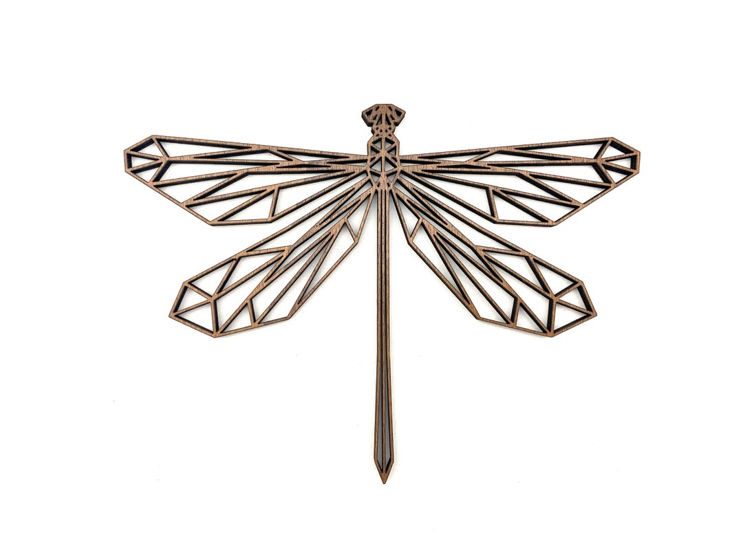 Dragonfly Wall Decor - Geometric Dragonfly - Wooden Darner Wall Decor ...