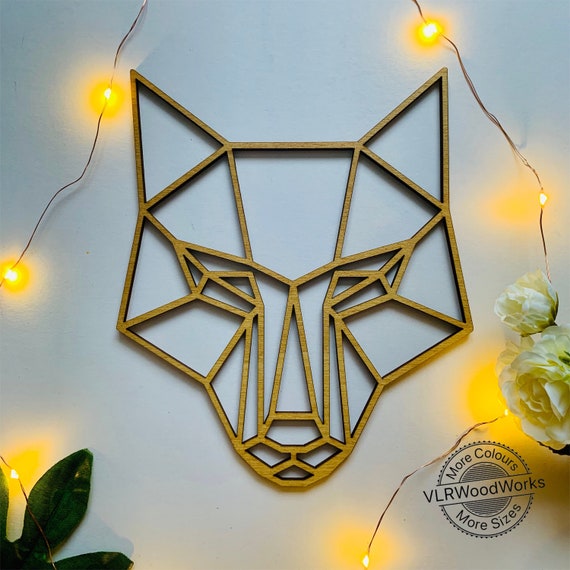 Geometric Animals Wall Art Wood Decor Picture Openwork Screen - Etsy