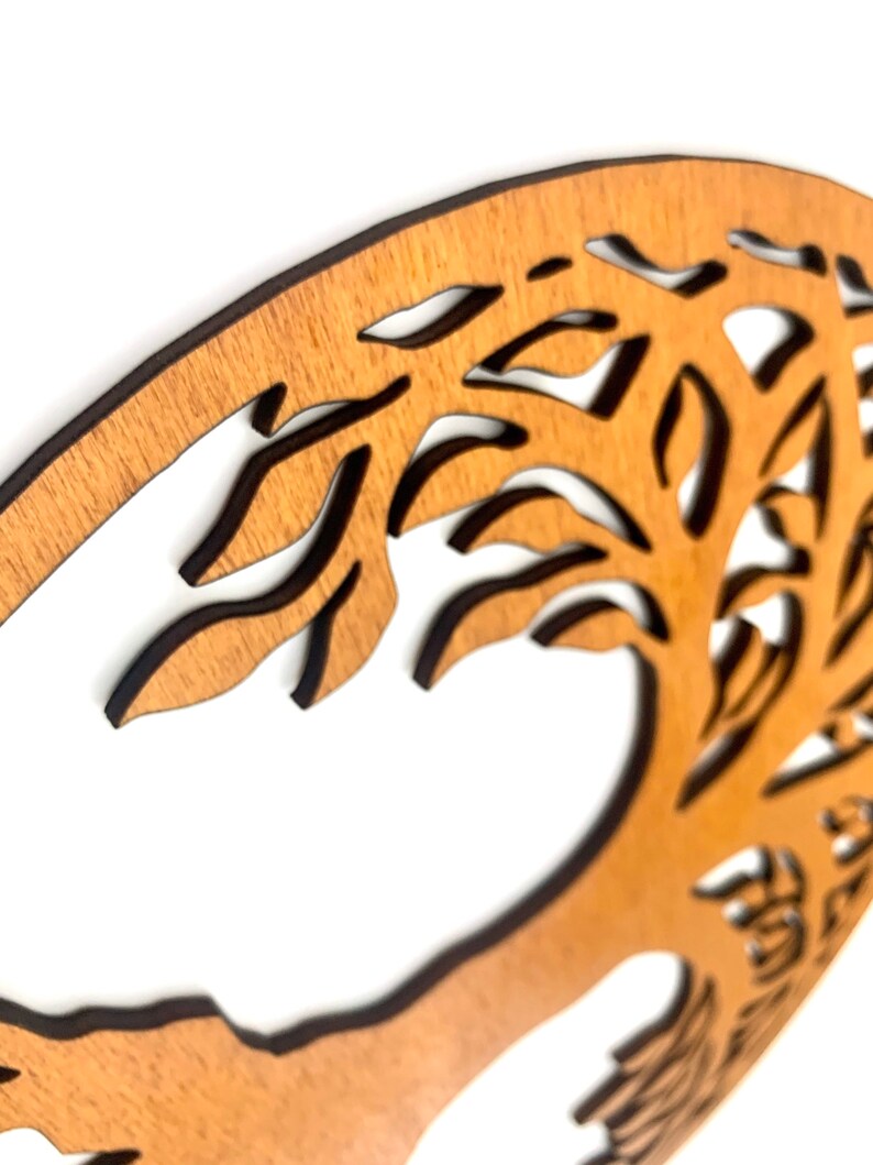 Large Tree of Life round Wall Art wood minimalist decor | Etsy