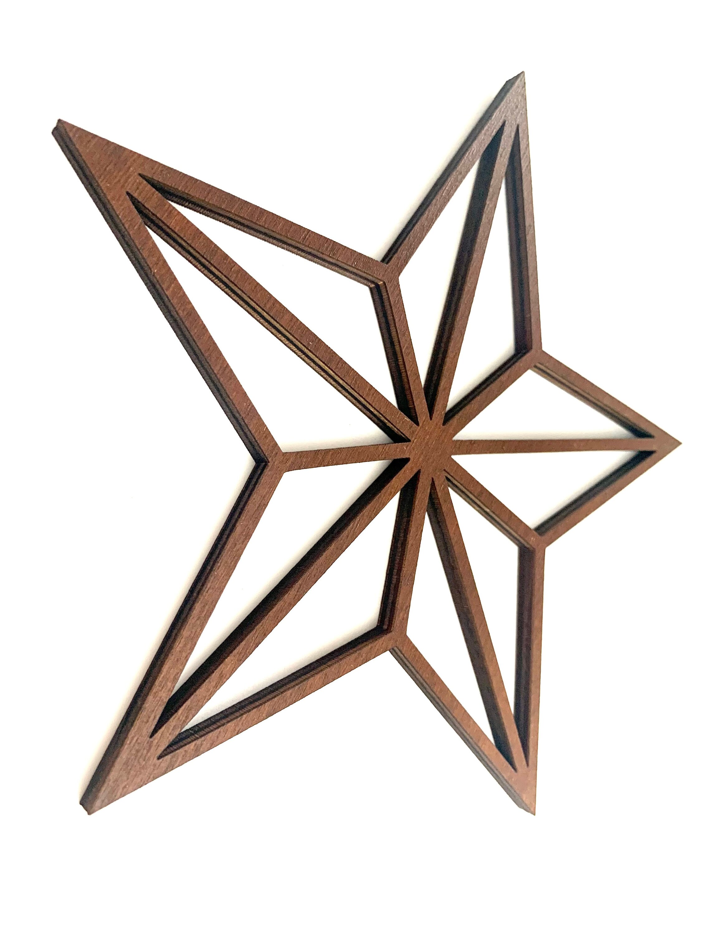 Large 60/50/40/30/20cm Star Stars Wall Art Wooden Family Decor - Etsy UK