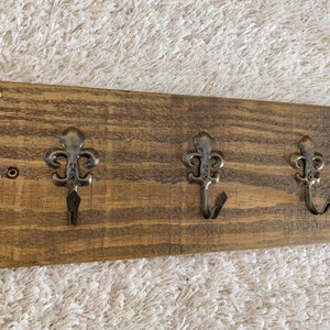 Handmade Key Holder Hook Rack Reclaimed Wood Rustic Farmhouse Wall ...