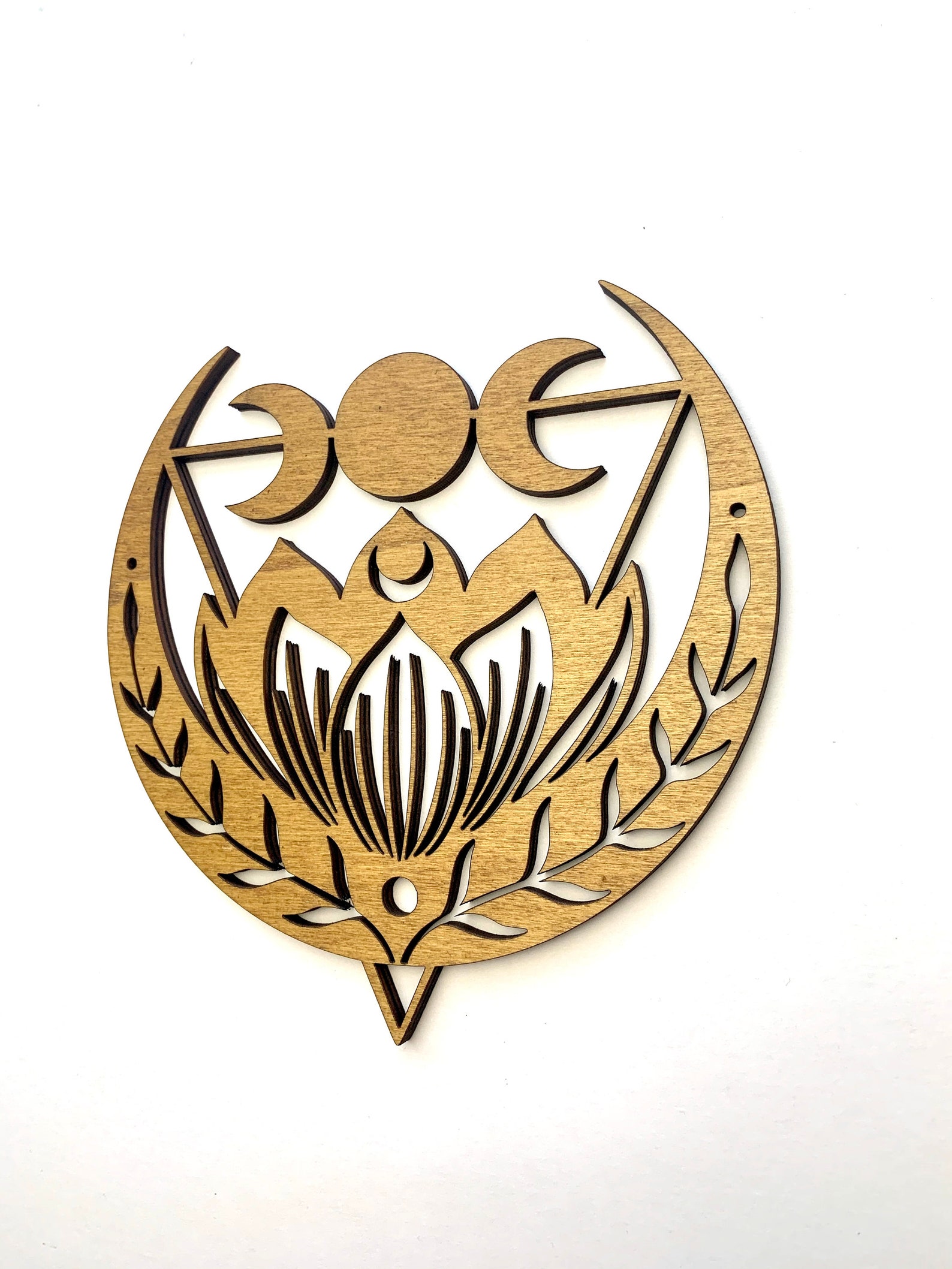 Occult Triple Moon Lotus Flower of Life Goddess Gothic - Etsy UK