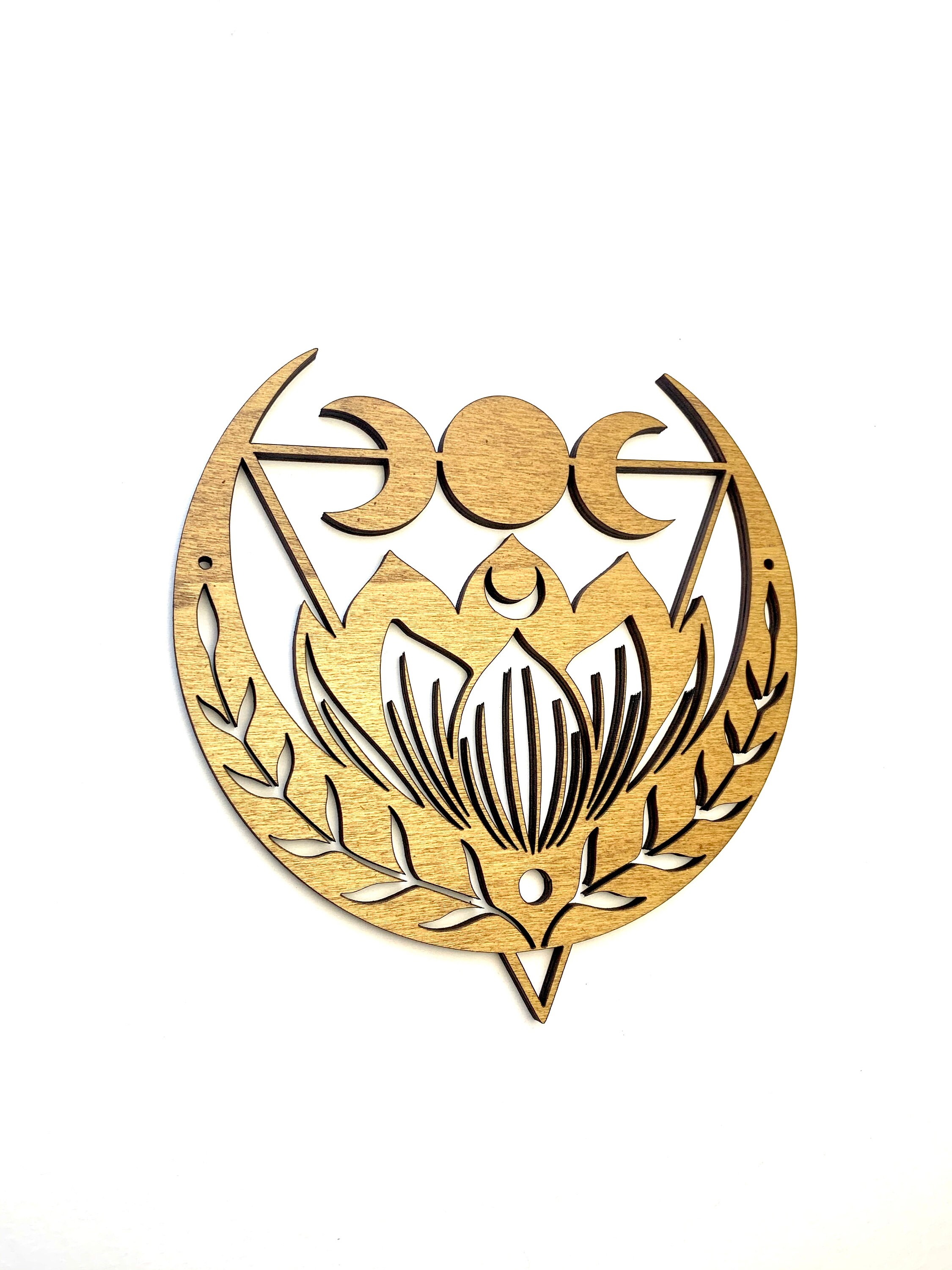 Occult Triple Moon Lotus Flower of Life Goddess Gothic - Etsy UK