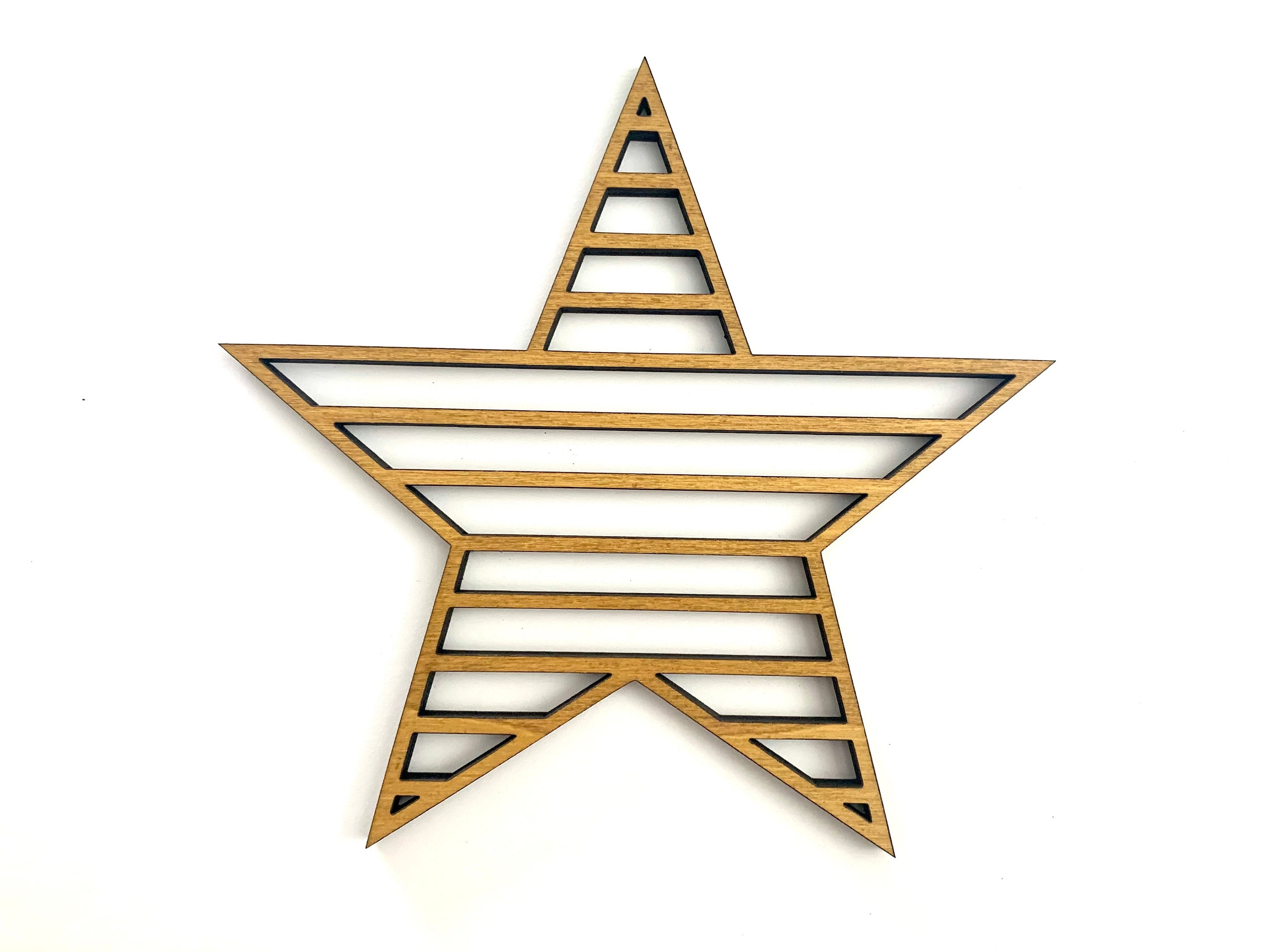 Large 60/50/40/30/20cm Star Stars Wall Art Wooden Family Decor - Etsy UK