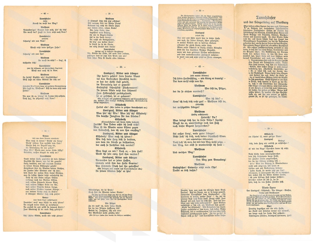DIGITAL Antique German Book Pages PRINTABLES Junk Journal Ephemera ...