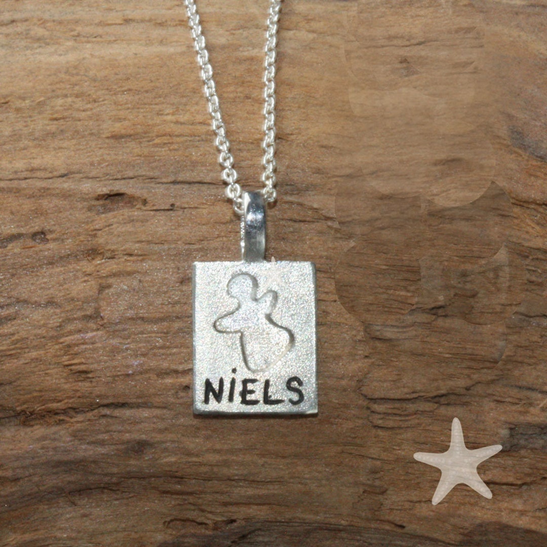 Guardian Angel Pendant With Engraving without Chain - Etsy