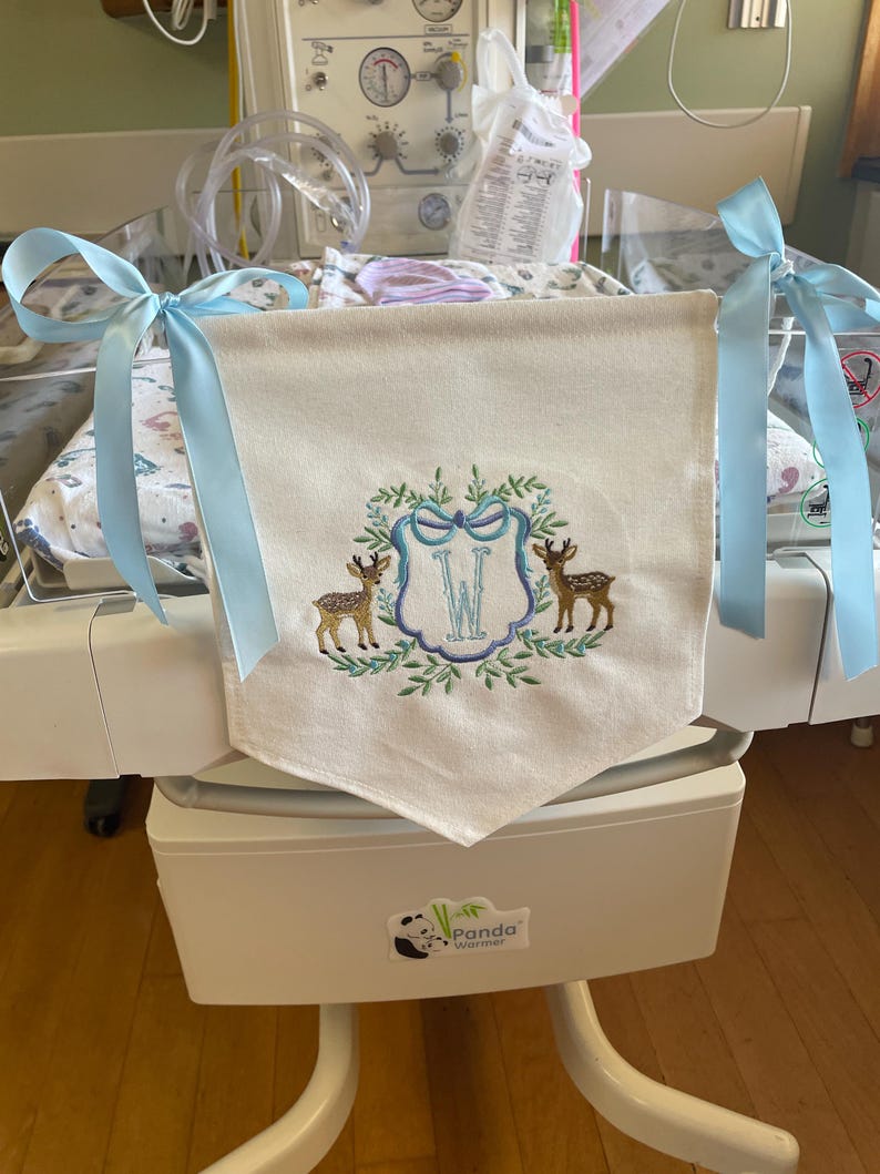 Custom Embroidered Baby Welcome Banner - Etsy