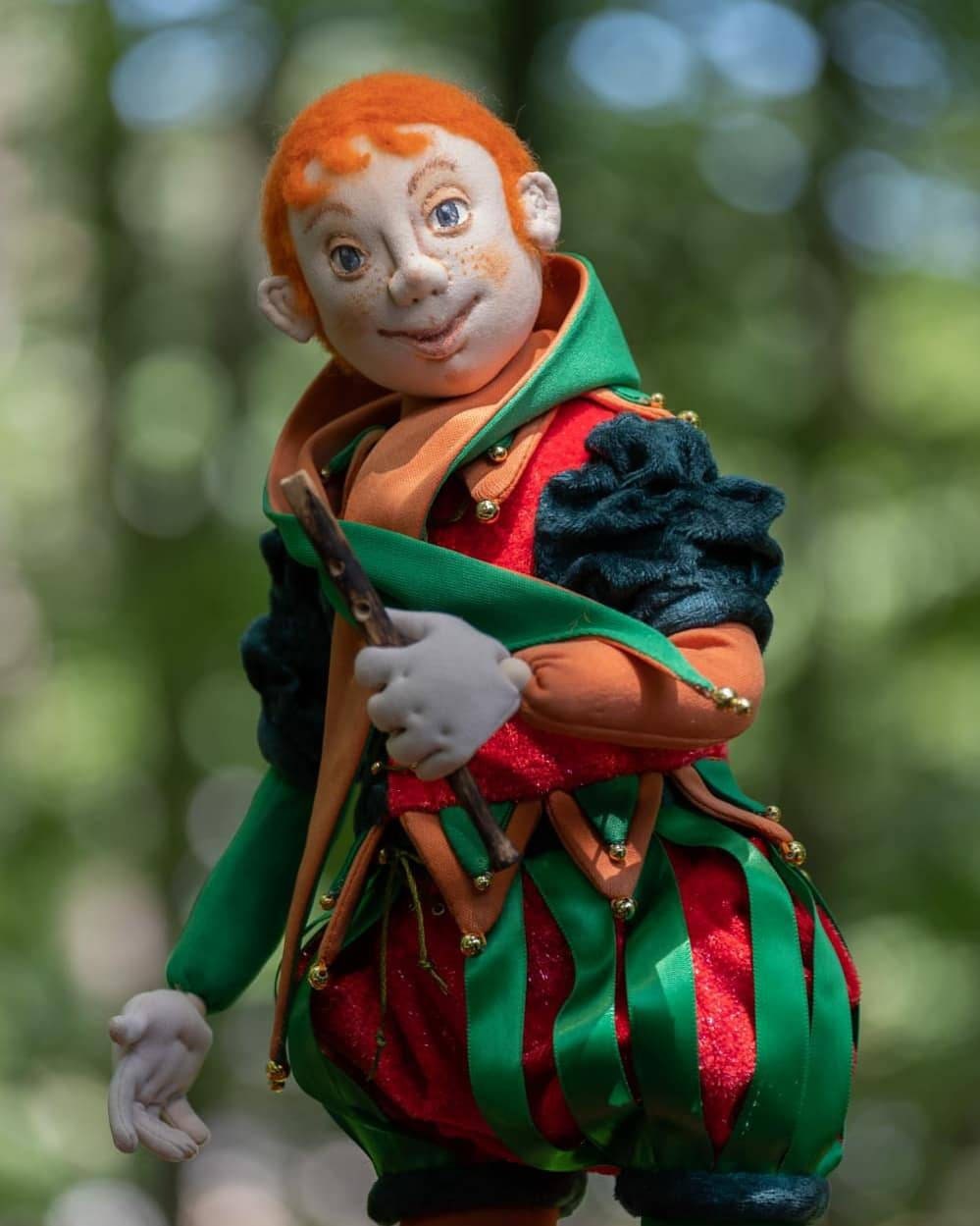 Clown Doll Ooak Collectors Doll Artists Doll Unique Art Art Doll Handmade Doll Boudoir