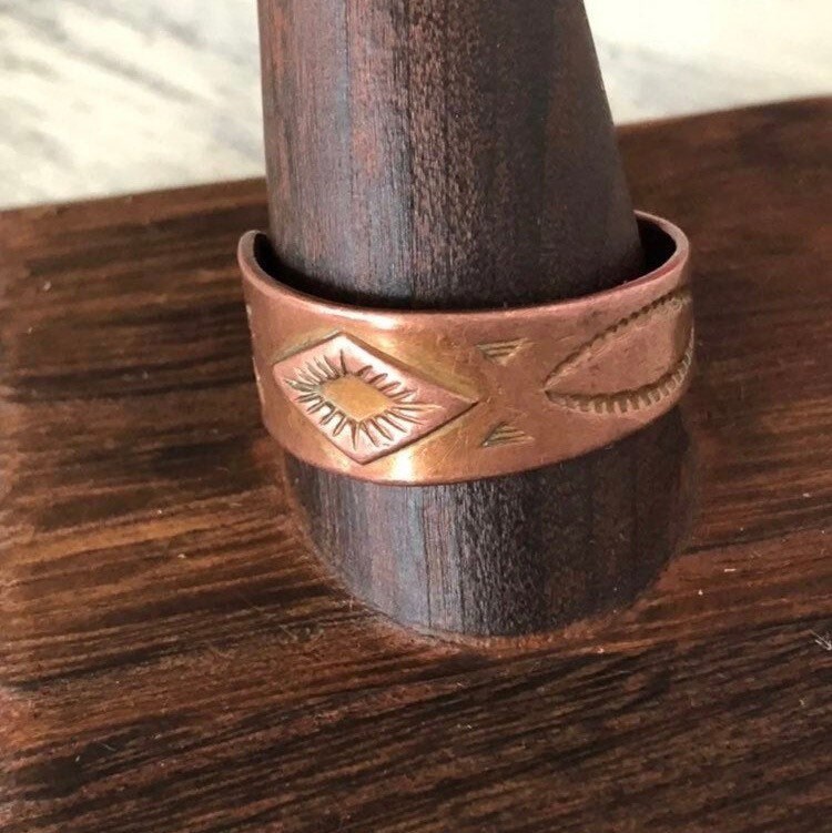 Vintage Estate Solid Copper Ring Size 12 - Etsy