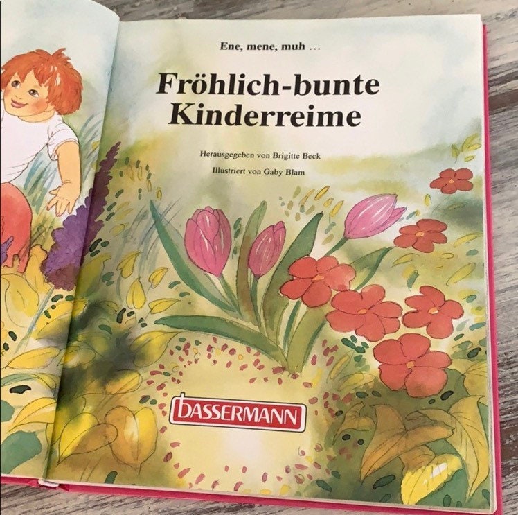 Vintage German nursery rhyme book - Etsy.de
