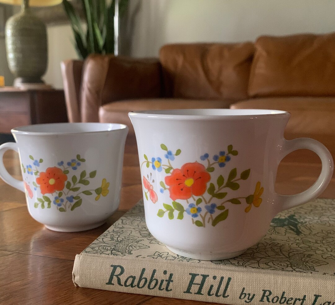 Corelle Vintage Wildflower Mugs Set of 2 - Etsy