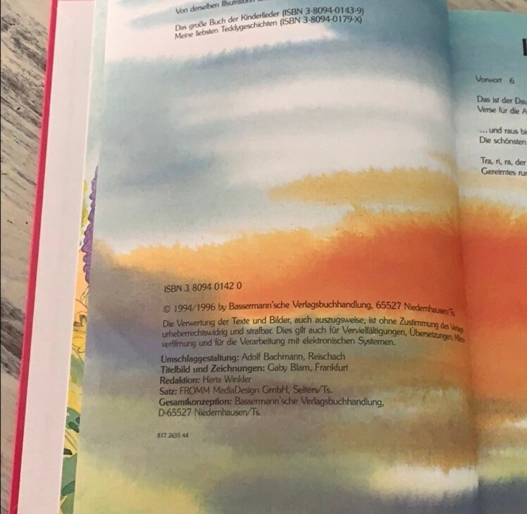 Vintage German nursery rhyme book - Etsy.de