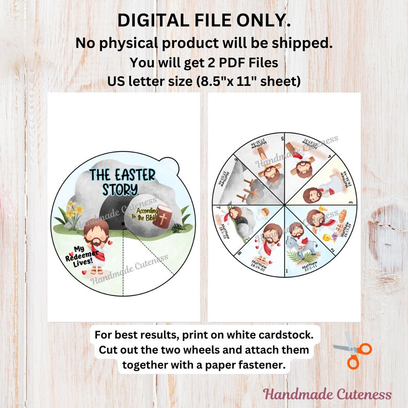 The Easter Story Wheel - Etsy