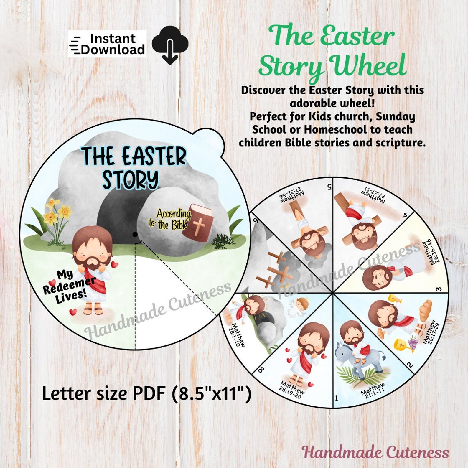 The Easter Story Wheel - Etsy