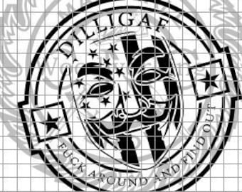 Dilligaf Vector Svg - Etsy
