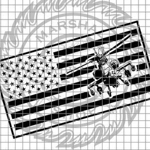 US Flag - Apache Front Dxf/svg - Etsy