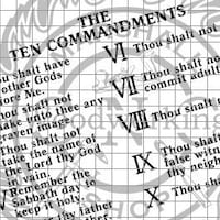 The Ten Commandments - (SVG, PDF, Digital File Vector Graphic) - Etsy