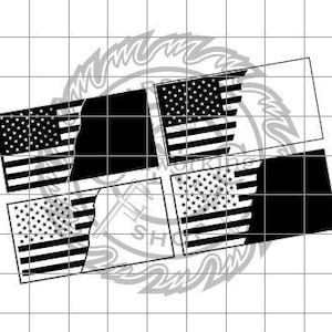 US Flag - Split Blank Dxf/svg - Etsy