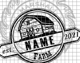 Chase Farm Sign DXF File SVG File Dwg File Pdf File CNC Ready digital ...