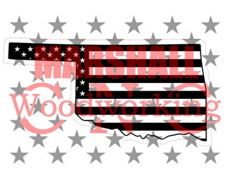 Oklahoma Flag Svg - Etsy