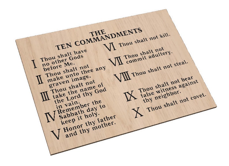 10 Commandments Dxf/svg - Etsy
