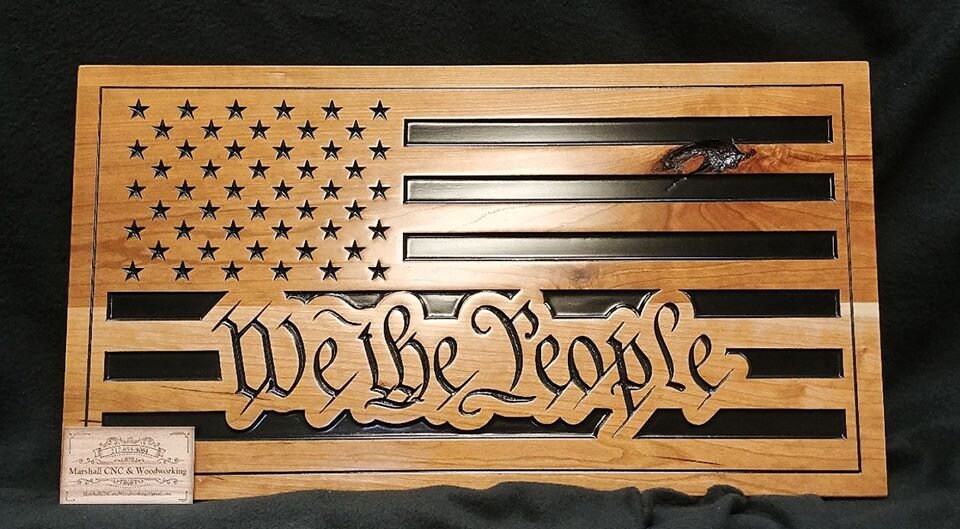 US Flag We the People Dxf/svg - Etsy