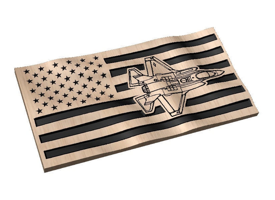 3D US Flag - F35 Topr #1 Crv File - Etsy