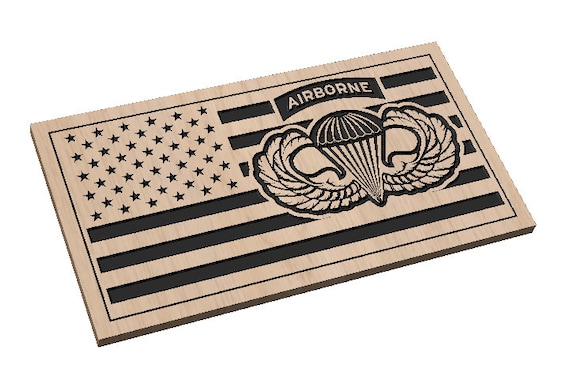 Airborne Jump Wings Flag