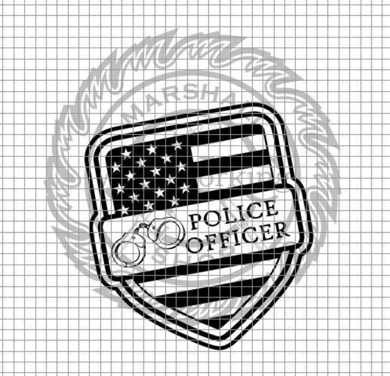 Police Officer Shield 1 Dxf/svg - Etsy