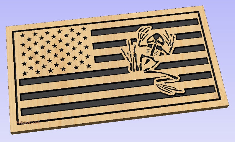 US Flag Frogman Dxf/svg - Etsy