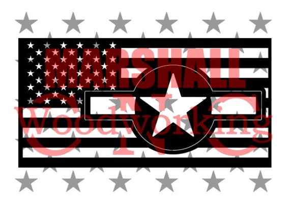 US Flag Military Star Dxf/svg | Etsy
