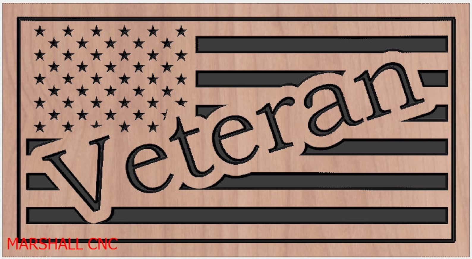 US Flag Veteran Dxf/svg - Etsy